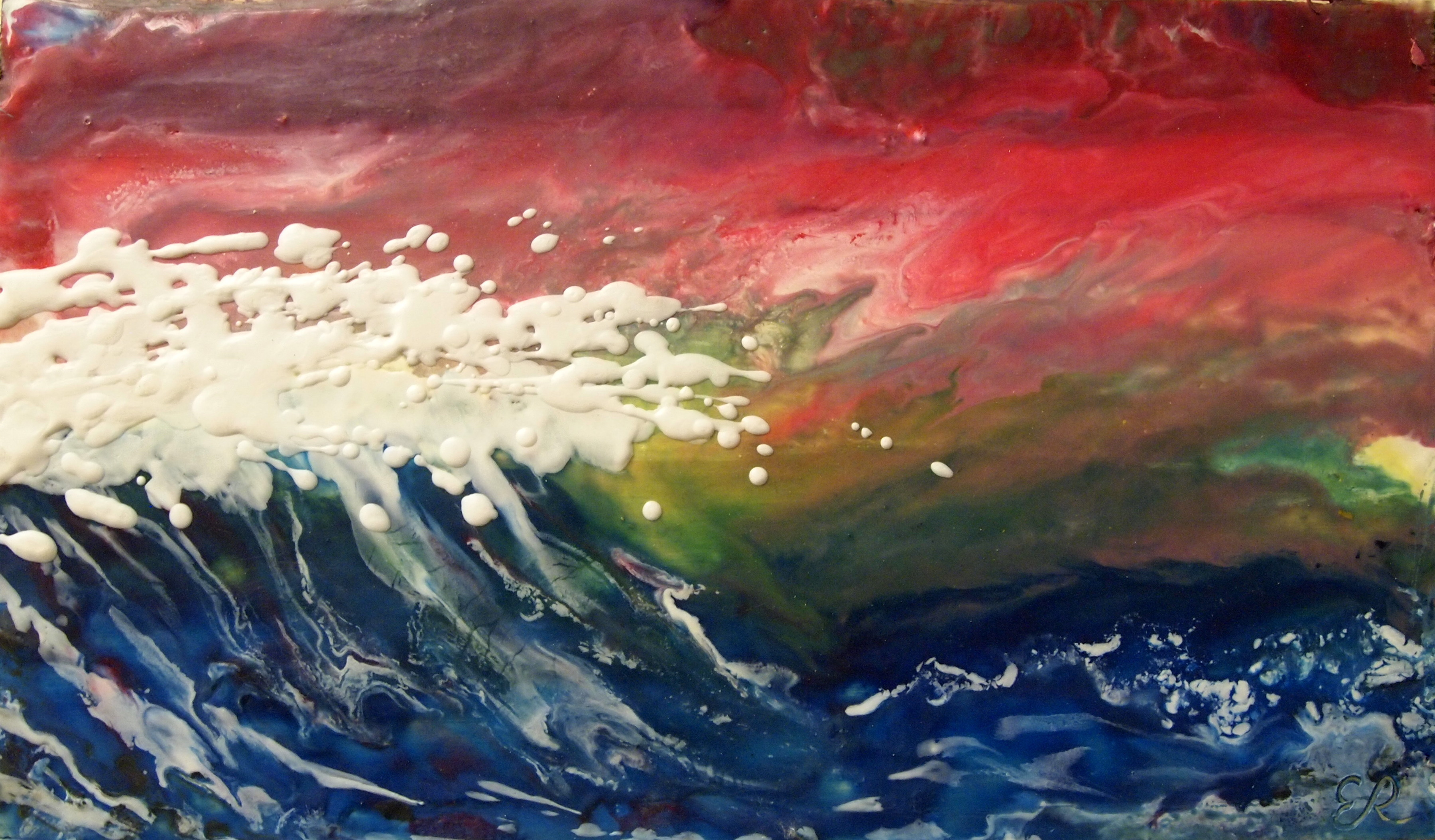 Encaustic | Making Waves: Ed Rinas