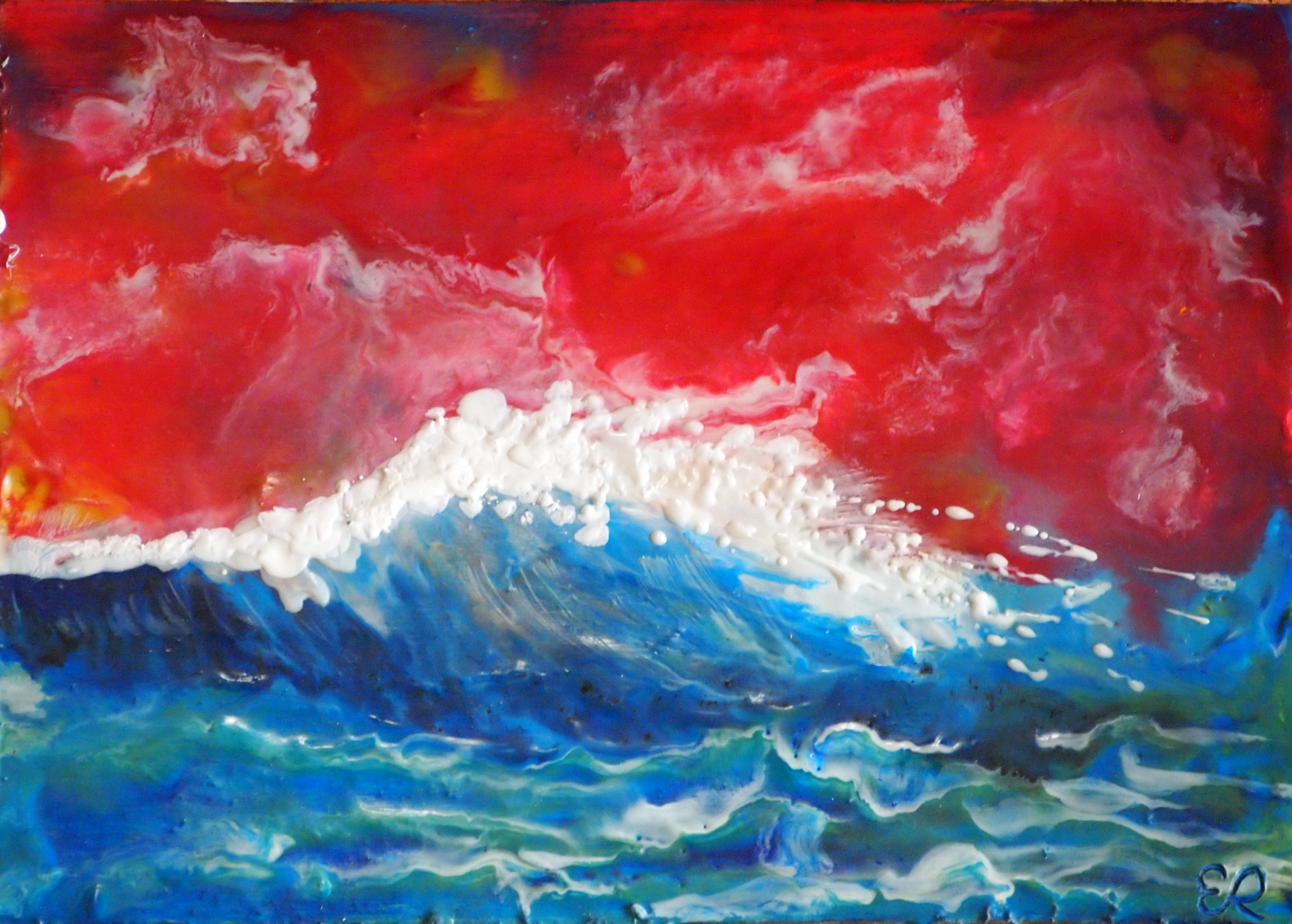 Encaustic | Making Waves: Ed Rinas