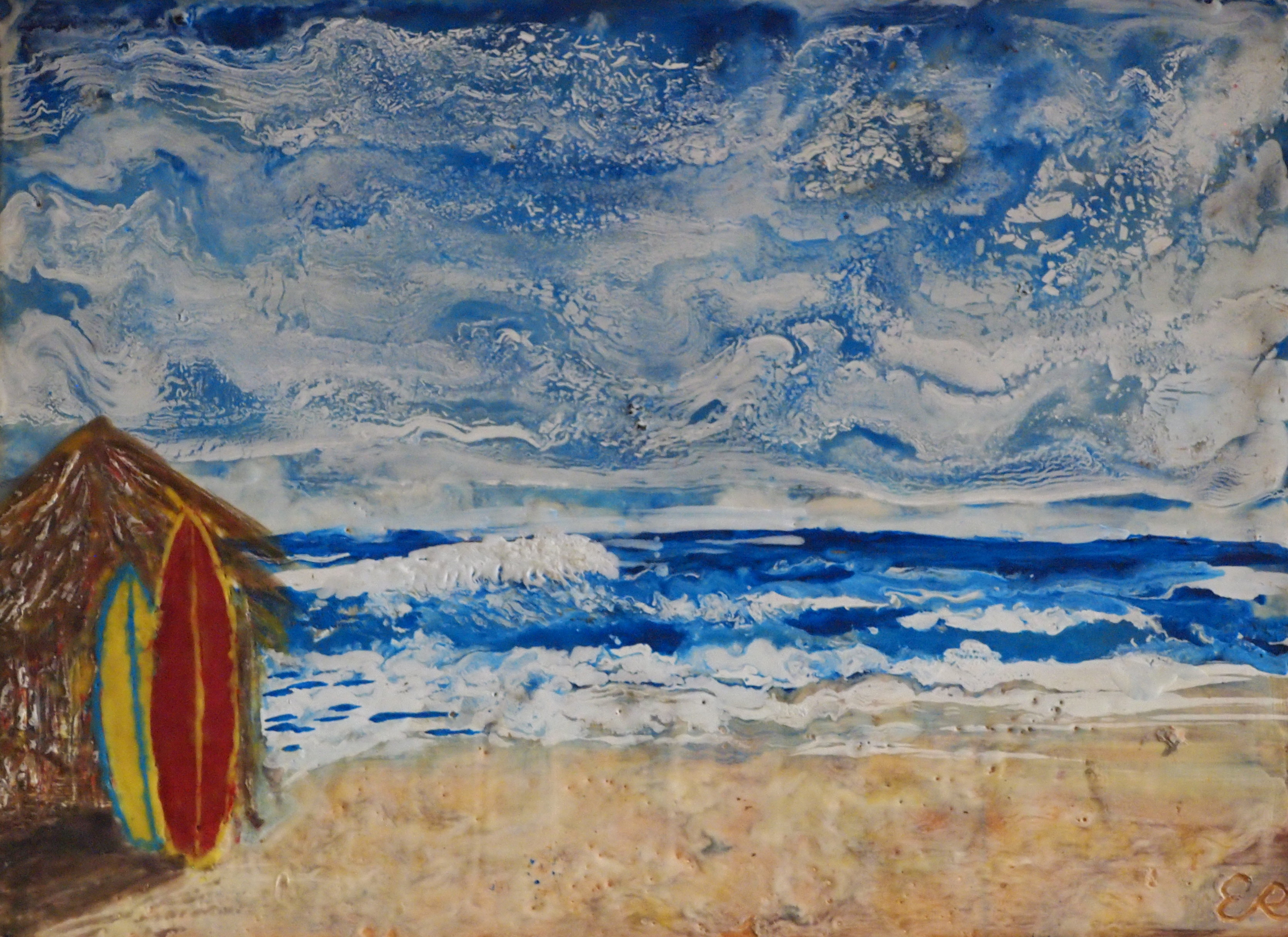 Encaustic | Making Waves: Ed Rinas