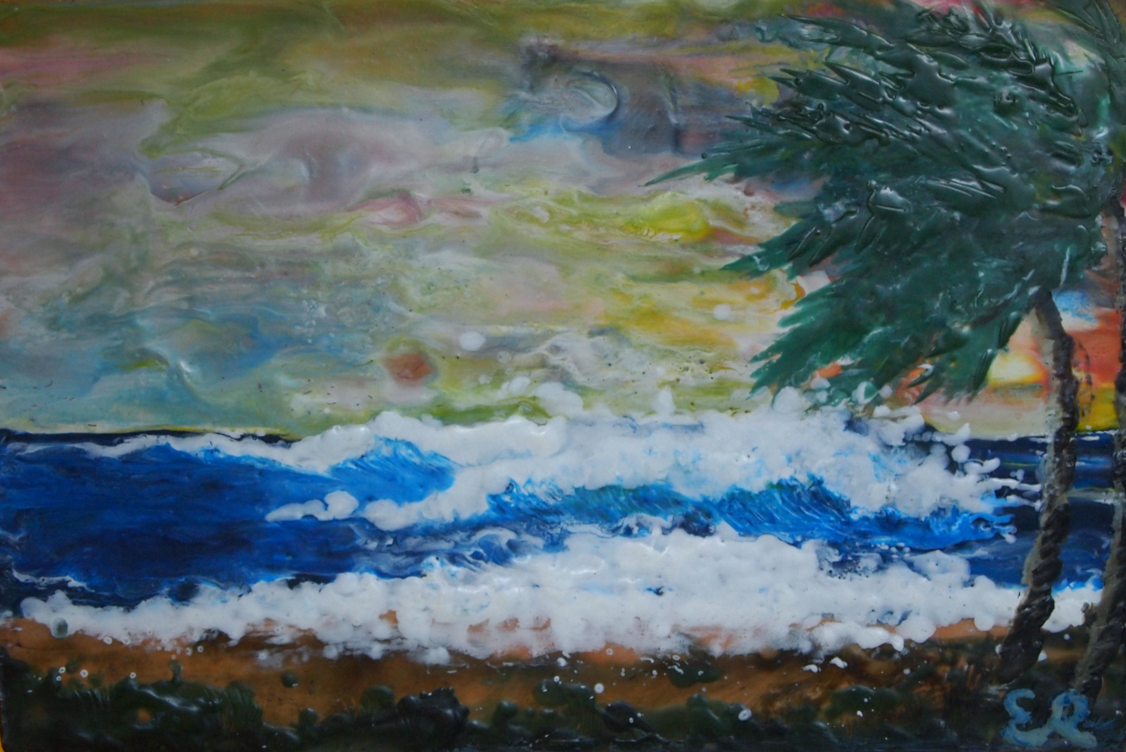 Encaustic | Making Waves: Ed Rinas